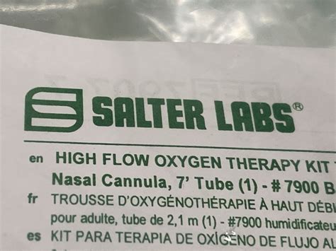 Used Salter Labs Lot Of 11 High Flow Oxygen Therapy Kit 7907 7 M22