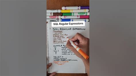 Sql Regular Expression Youtube
