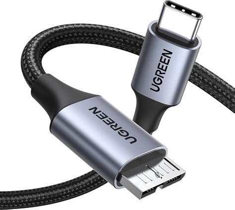 Ugreen 10 Gbps Micro B To Usb C Hard Drive Cables 33ft