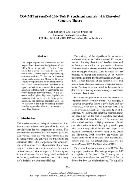 pdf commit at semeval 2016 task 5 sentiment analysis with rhetorical