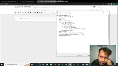 Contoh Source Code Pyhton Dengan Metode Jacobi Pada Mata Kuliah Metode
