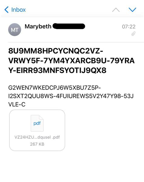 Anyone Know What This Email Could Possibly Be Is It A Code Or Is It Just Random Letters And