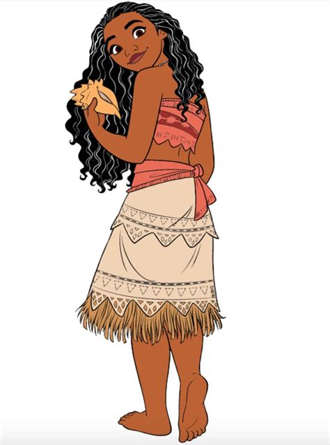 Moana Holding A Seashell Disney Female Characters Disney And Dreamworks New Disney Princesses