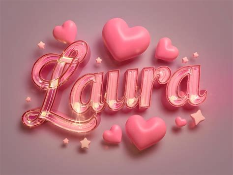 Premium Vector Laura Name Logo Design Background Laura Name Typography Beautiful Art Vector Format