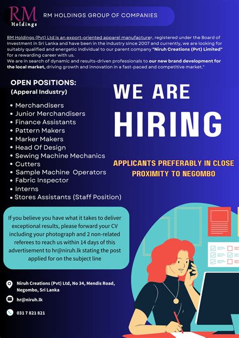 rm holdings [pvt] ltd on linkedin hiringalert urgenthiring