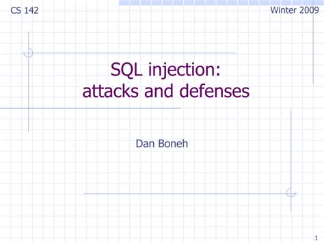 Ppt Sql Injection Attacks And Defenses Powerpoint Presentation Free Download Id 1522529