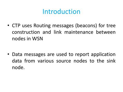 Ppt Implementation Of Collection Tree Protocol In Qualnet Powerpoint Presentation Id3280336