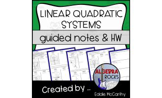 Quadratic Functions The Discriminant Guided Notes Homework Set By Teach Simple