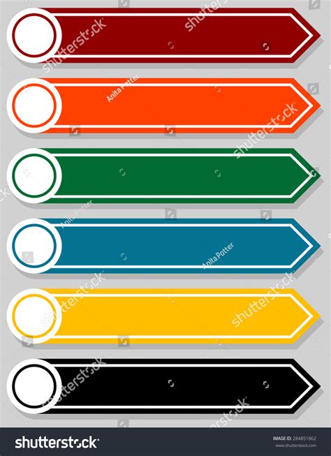 Set Blank Infographic Pointers Stock Vector Royalty Free 284851862 Shutterstock