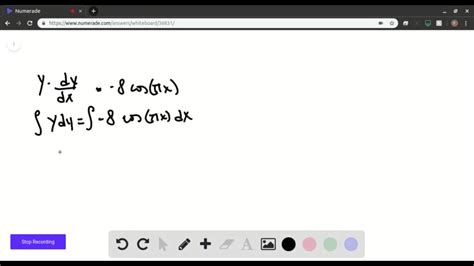 Solvedfinding A General Solution Using Separation Of Variables In