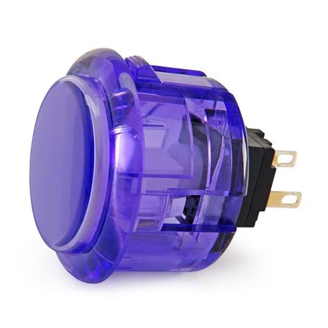 Botón Seimitsu 30mm Color Morado Translucido Tienda De Mangas Comics