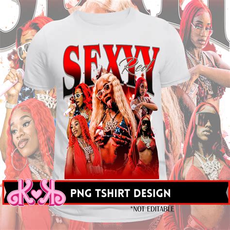 Sexyy Red Digital Download Shirt Design Png Sexxy Red Fan Tee Design Sexy Red Digital Download