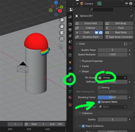 How To Make A Growing Cloth Animation Blender Stack Exchange