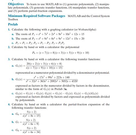 Solved Objectives To Learn To Use MATLAB To 1 Generate Chegg Com