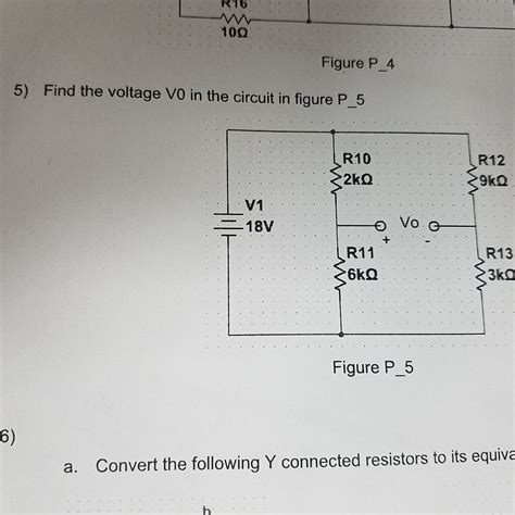 Solved Find the voltage V0 in the circuit in figure P_5 | Chegg.com