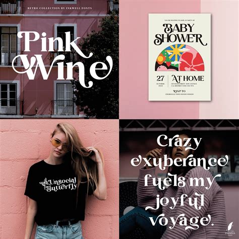 Retro Font Bundle Collection Font Bundle Retro Font Groovy Font Fonts For Cricut Cursive