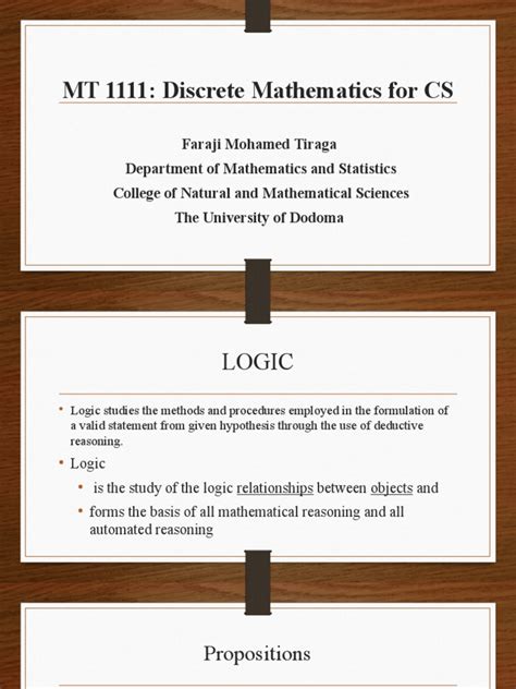 Lecture 1 | PDF | If And Only If | Logic