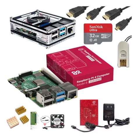 Marskit Raspberry Pi 4 Modelo B Starter Kit Carcasa De Alto Mercadolibre