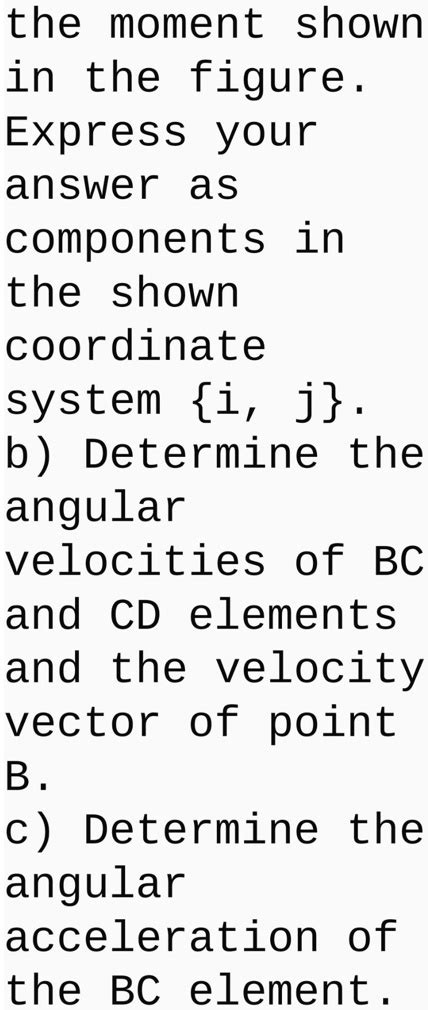 solved the moment shown in the figure express your answer as