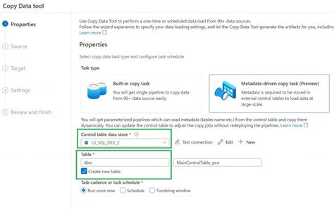 working with an azure data factory meta data driven pipeline