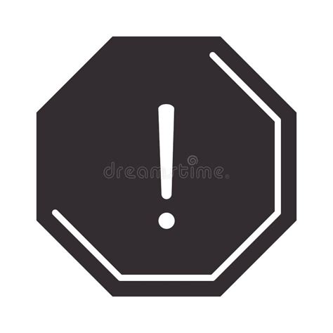 Alert Icon Warning Attention Danger Exclamation Mark Precaution Line Style Design Stock Vector