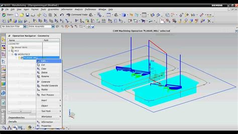 training tutorial for cam 2d toolpath in nx for roughing youtube