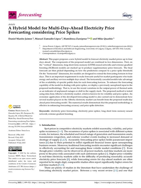 Forecasting 05 00028 Pdf Artificial Neural Network Applied Mathematics