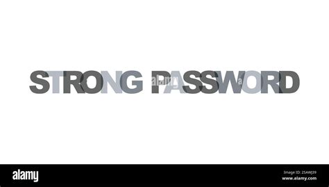 Strong Password Business Card Text Modern Lettering Poster Color Word
