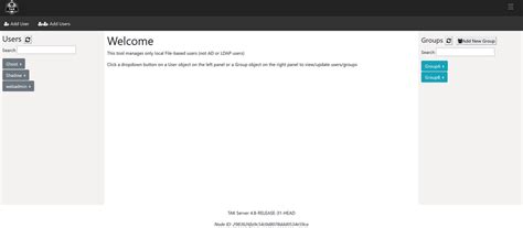 Managing Users And Groups In Tak