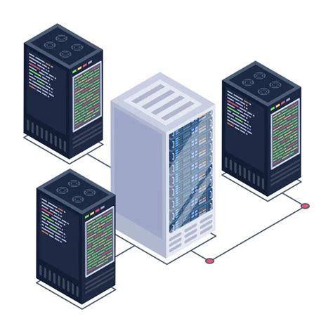 Server Room Servers Data Center Vector Illustration Design Stock Vector By ©smashingstocks 479178164