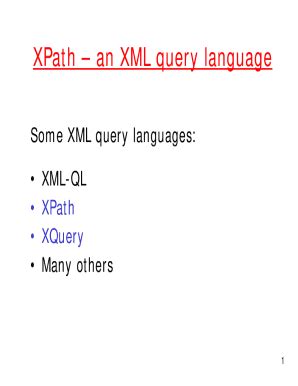 Fillable Online Xquery An Xml Query Language Second Edition W C Fax Email Print Pdffiller