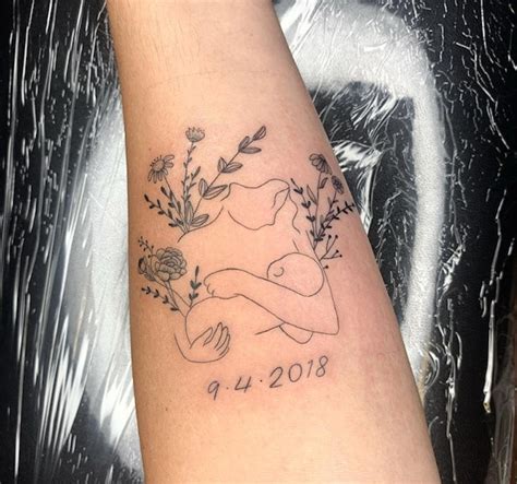 Simple Breastfeeding Tattoo