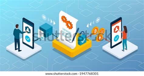 Smart Contract Execution On Blockchain Users Stock Vector Royalty Free 1947768301 Shutterstock