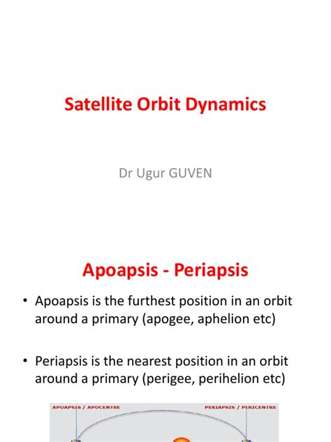 Satellite Orbit Dynamics Pdf Apsis Orbit