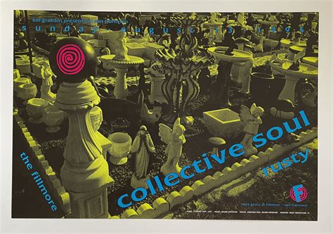 Collective Soul Concert Poster 1995 F 197 Fillmore Visible Vibrations