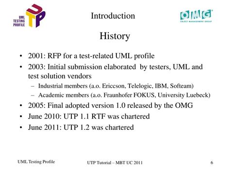 Ppt Uml Testing Profile Tutorial Powerpoint Presentation Free