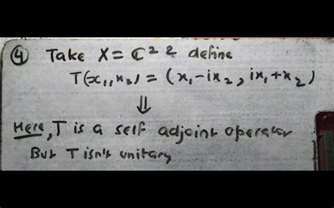 give an example of normal operator which is not unitary