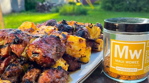 Maui Wowee Grilled Pork And Pineapple Skewers Spiceology