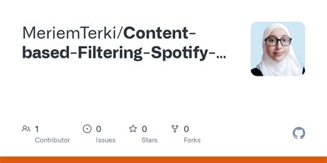Github Meriemterkicontent Based Filtering Spotify Song
