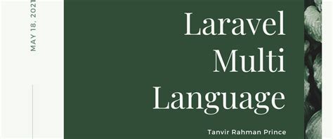 Setup Multiple Languages For Your Web Application Using Laravel Localization Dev Community