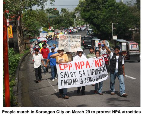 903rd Brigade Anti Npa Rally Held In Sorsogon City