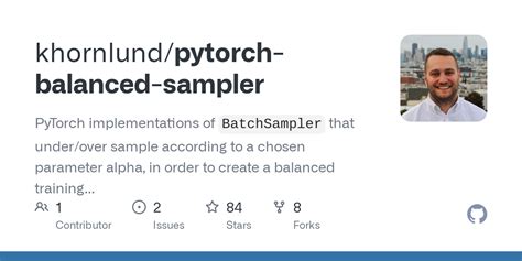 Github Khornlundpytorch Balanced Sampler Pytorch Implementations Of