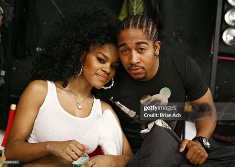 Singer Teyana Taylor And Singer Omarion On The Set For The Video