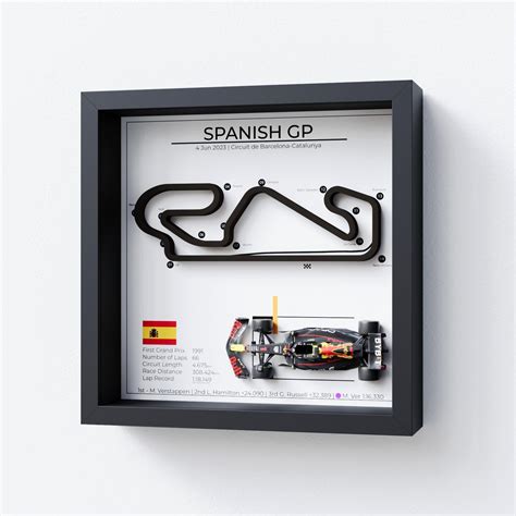 Spanish 2023 Gp F1 Frame With The Winning Car F1 Track Wall Art F1 T