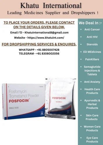 Fosfocin Powder 3gm At ₹ 800 Pack Bhandewadi Nagpur Id 2854414275530