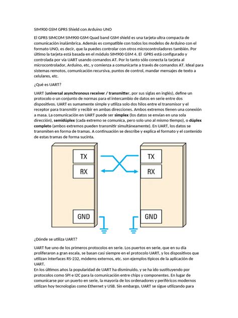 Sim900 Gsm Gprs Shield Con Arduino Uno Pdf Arduino Paquete