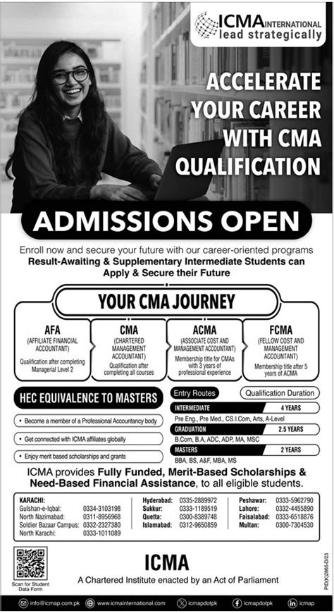 Institute Of Cost And Management Accountants Of Pakistan Icmap Karachi