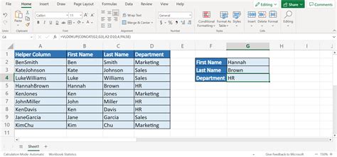 How to Perform VLOOKUP with Two Lookup Values in Excel