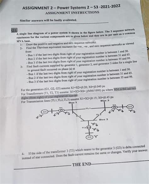 [solved] choose bus 1 q1 a single line diagram of a power