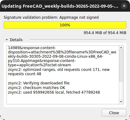 Appimage Not Signed Issue FreeCAD FreeCAD Bundle GitHub